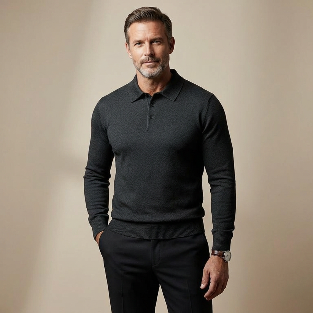 Softknit Polo for Elevated Winter Style – Fletcher-Cole
